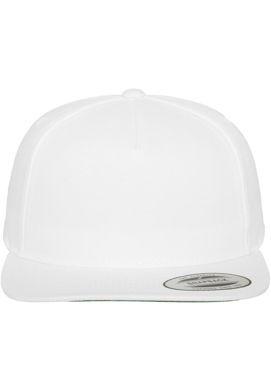 Classic 5 Panel Snapback white one size - MERCHYOU