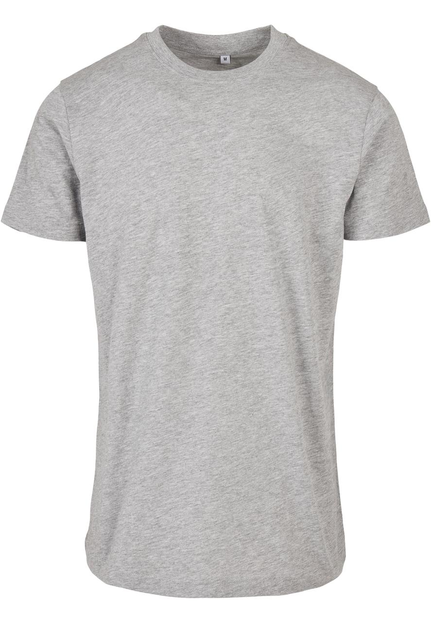 Basic Round Neck T-Shirt heather grey M - MERCHYOU