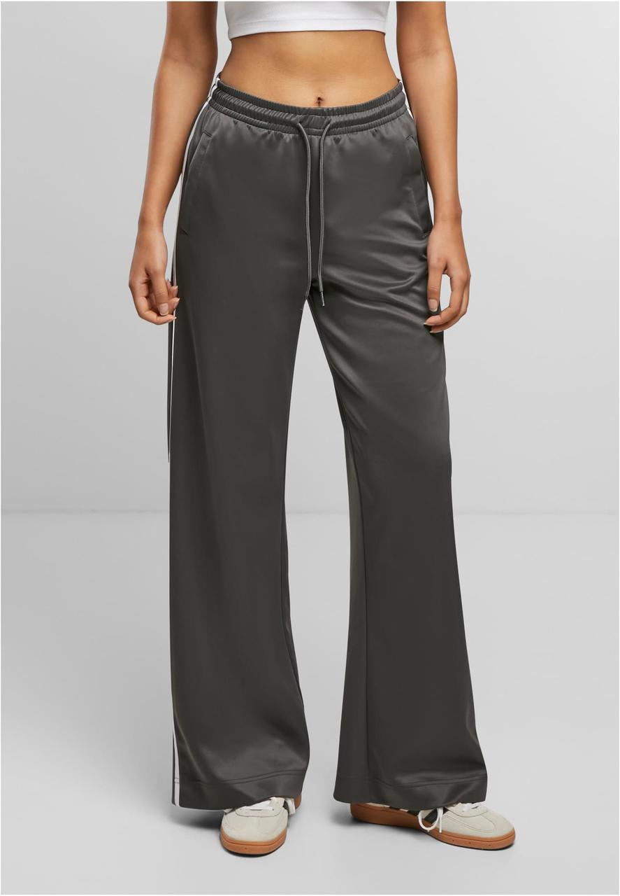 Ladies Wide Leg Track Pants magnet 3XL - MERCHYOU